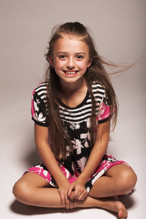 Pretty little girl stock photo. Image of expression, cute - 97376016