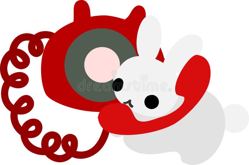 Pretty Little Rabbits stock vector. Illustration of seal - 68238004