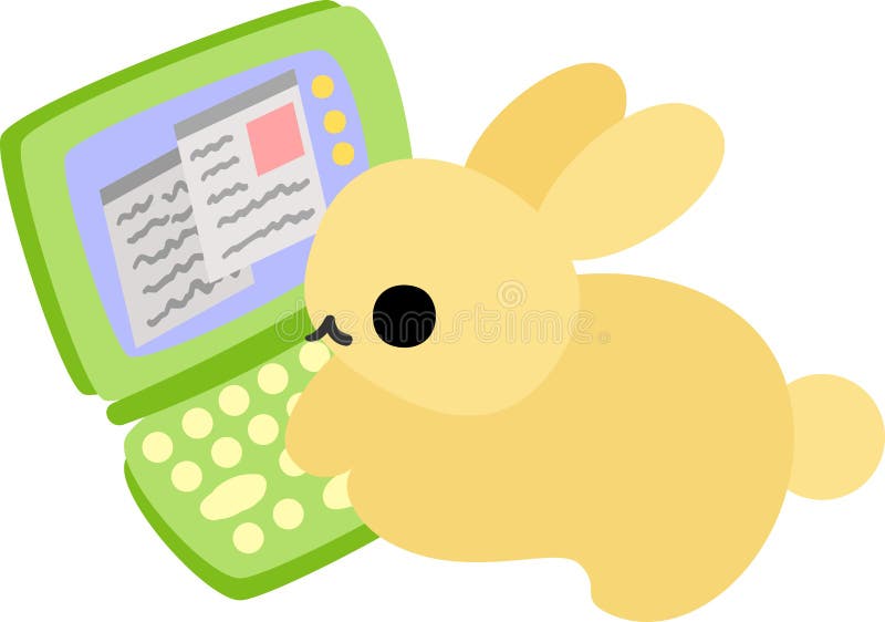 Pretty Little Rabbits stock vector. Illustration of message - 70051518