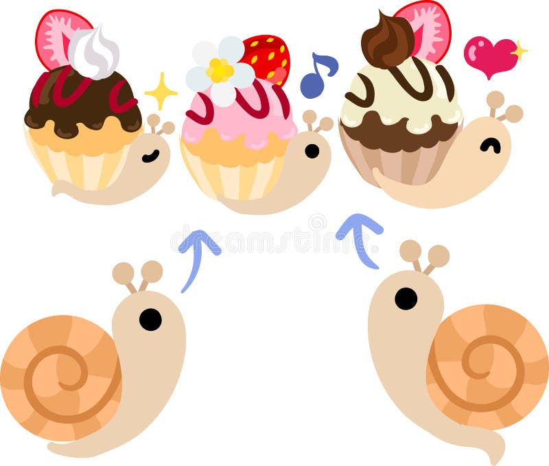 The pretty little snail stock vector. Illustration of creative - 70588622