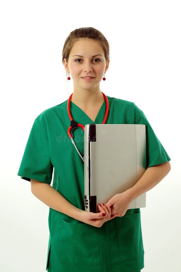 Pretty medical woman stock image. Image of intern, nurses - 7248739