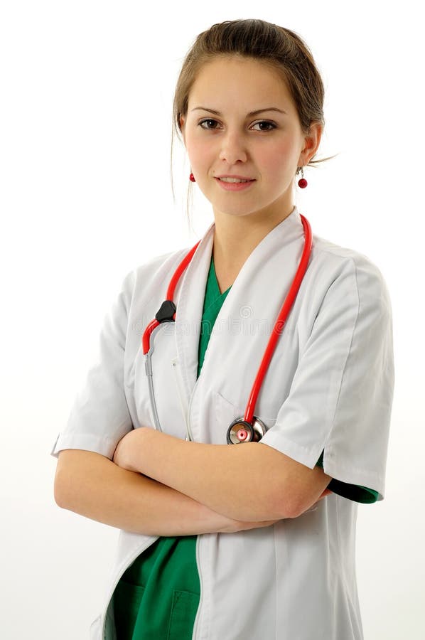 Pretty medical woman stock photo. Image of practitioners - 7248880