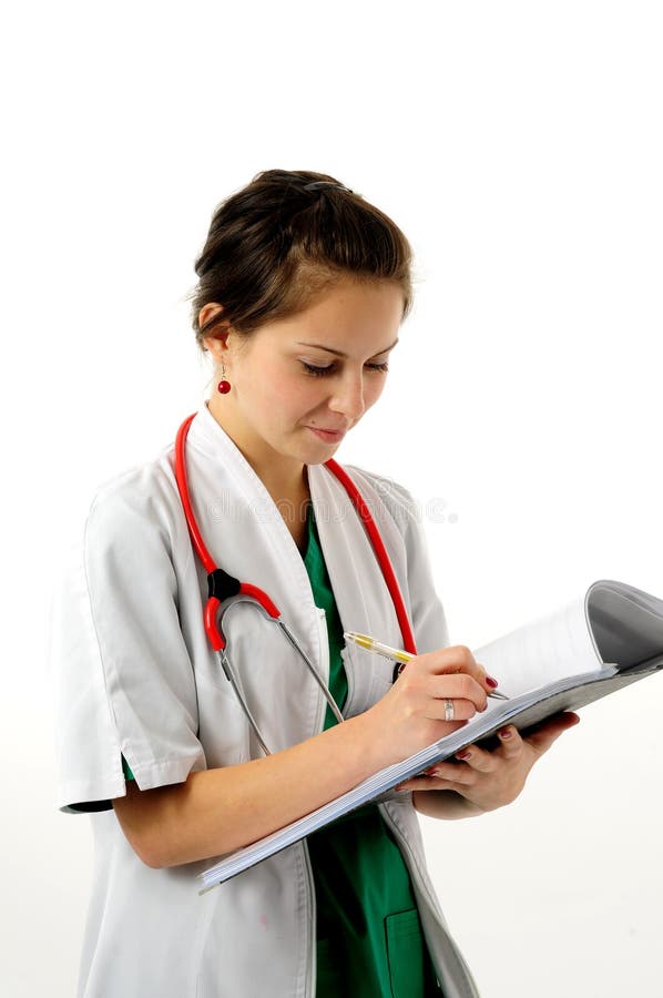 Pretty medical woman stock image. Image of healthcare - 7249139