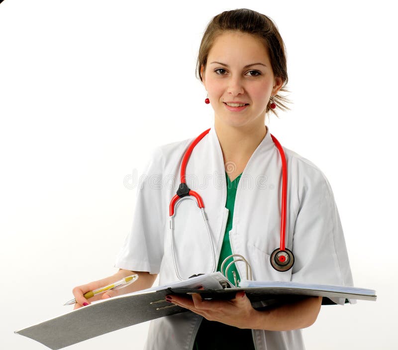 Pretty medical woman stock image. Image of adults, docs - 7249161