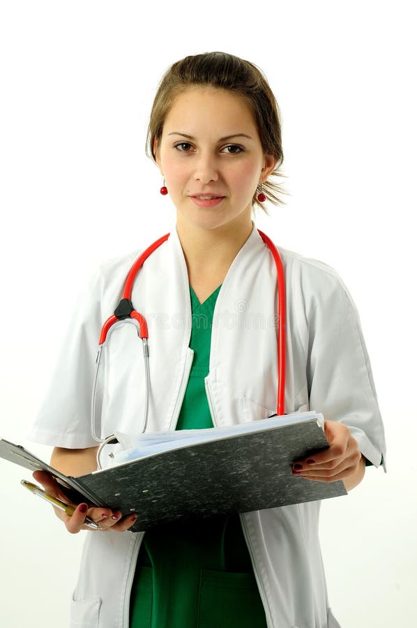 Pretty medical woman stock image. Image of hospital, personnel - 7249171