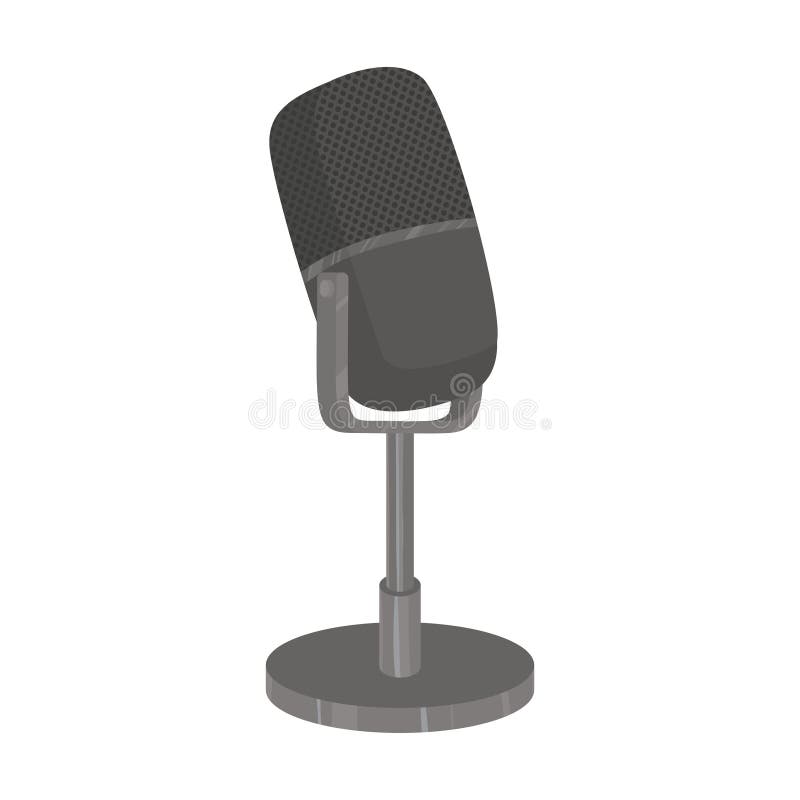 Pretty Microphone Representation Stock Illustration - Illustration of ...