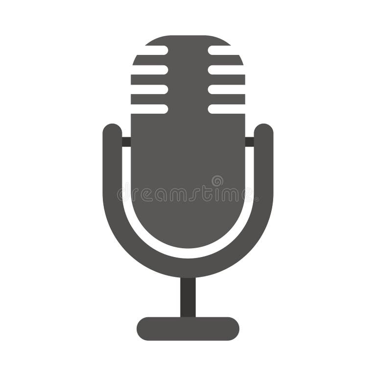 Pretty Microphone Representation Stock Illustration - Illustration of ...