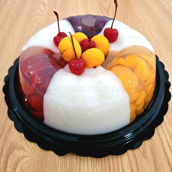 Pretty Mix Fruit Puding on the Table Stock Image - Image of pretty ...