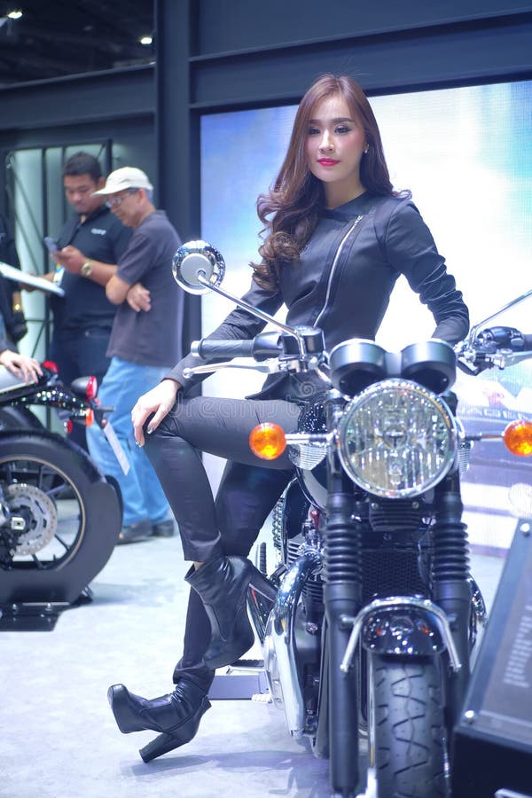 Pretty model motorcycle editorial photography. Image of model - 82105892