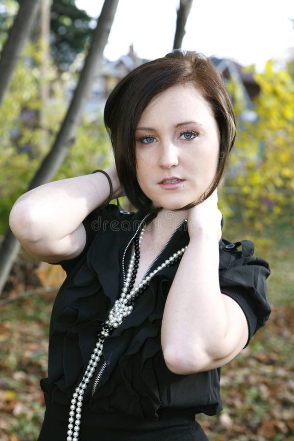 Pretty model posing stock photo. Image of middle, cute - 10574822