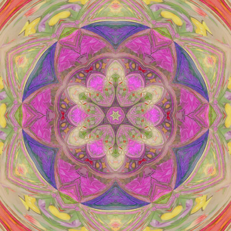 Triangle mandala pattern stock image. Illustration of detente - 192975375