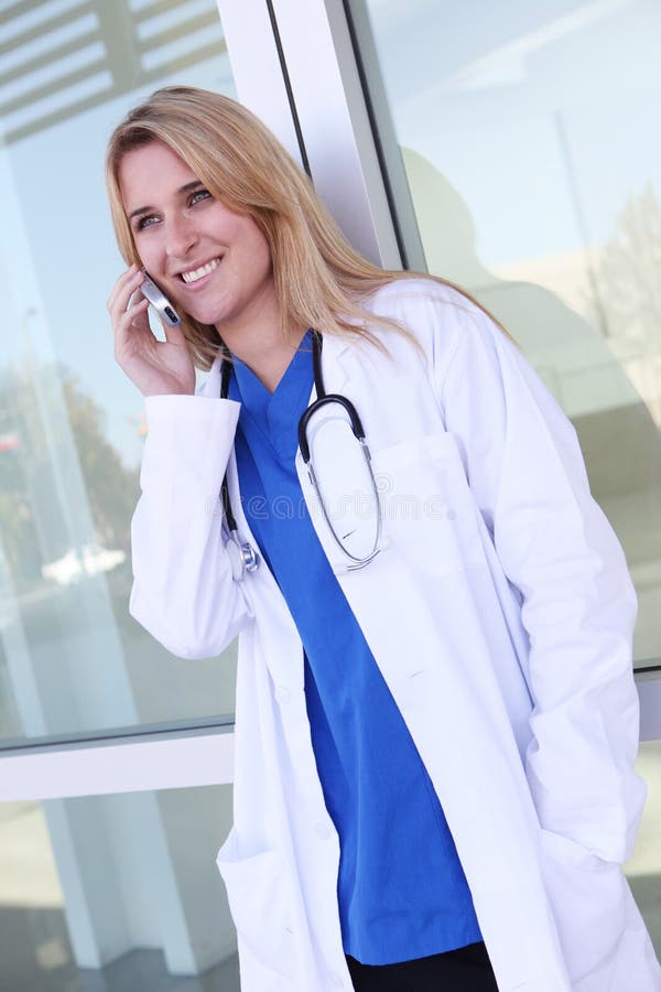 Pretty Nurse at Hospital stock photo. Image of profession - 20887324