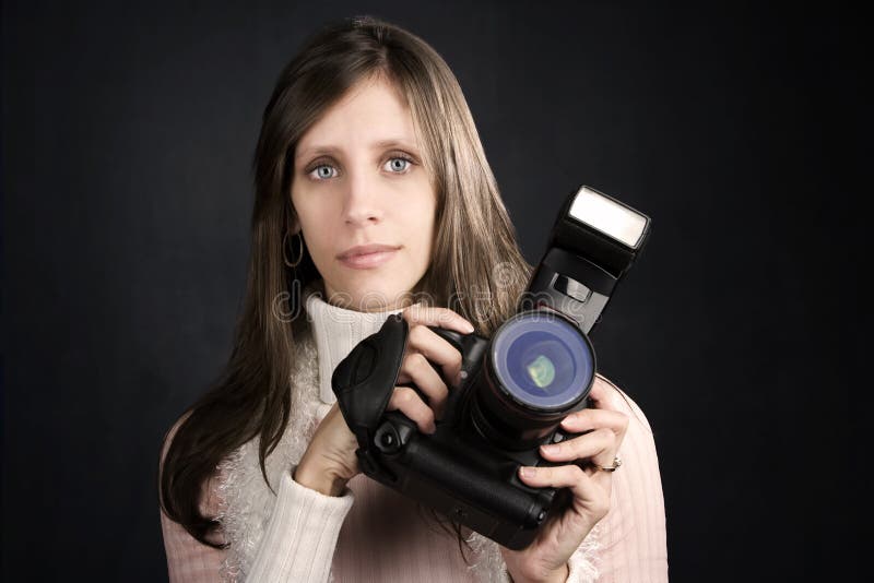 Pretty Photographer stock image. Image of cute, horizontal - 7416103