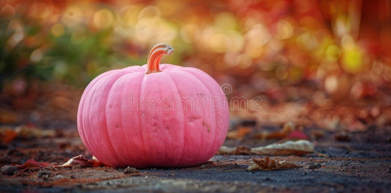 Pretty in Pink. Vibrant Pink Pumpkin Wallpaper Design Concept Stock ...