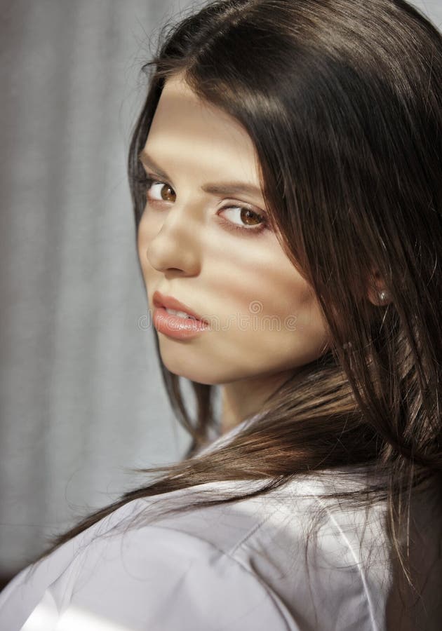 Pretty portrait stock photo. Image of lips, face, isolated - 12451350