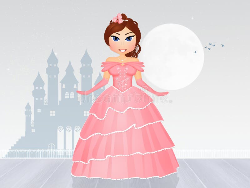Pretty Princess stock illustration. Illustration of pink - 81645483