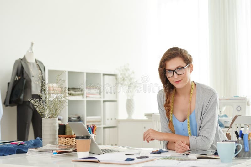 Pretty professional tailor stock photo. Image of fashion - 108458228