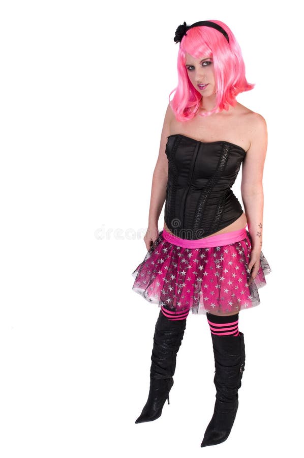 Pretty in punk stock photo. Image of dress, advertising - 7440630