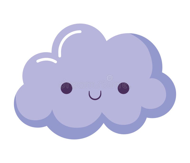 Pretty purple cloud stock vector. Illustration of nature - 233970746