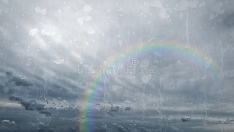 Pretty Rainbow after the Rain on Clouds in the Sky - Photo of Nature ...