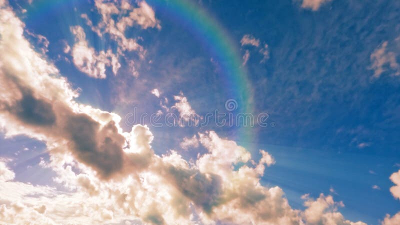 Pretty Rainbow after the Raining on Clouds in the Sky - Photo of Nature ...