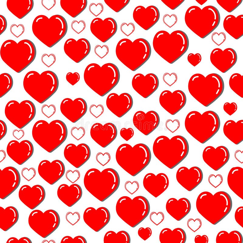A Pretty Red Heart Background, a Red Heart Seamless Design, a Red Heart ...