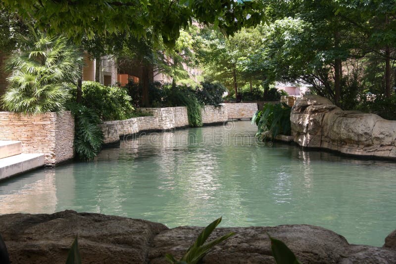 Pretty River Walk in San Antonio Stock Photo - Image of water, alley ...