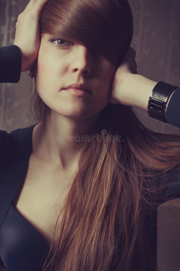 Sad girl stock photo. Image of depressed, cute, model - 30264234