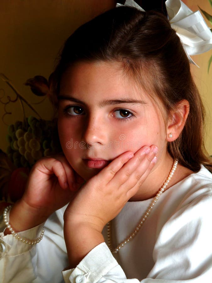 Pretty School Aged Girl stock photo. Image of child, close - 5909212