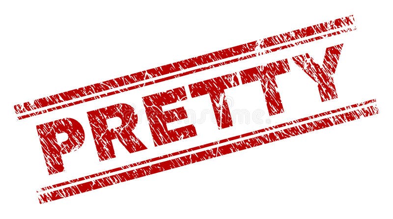 Grunge Textured PRETTY Stamp Seal Stock Vector - Illustration of ...