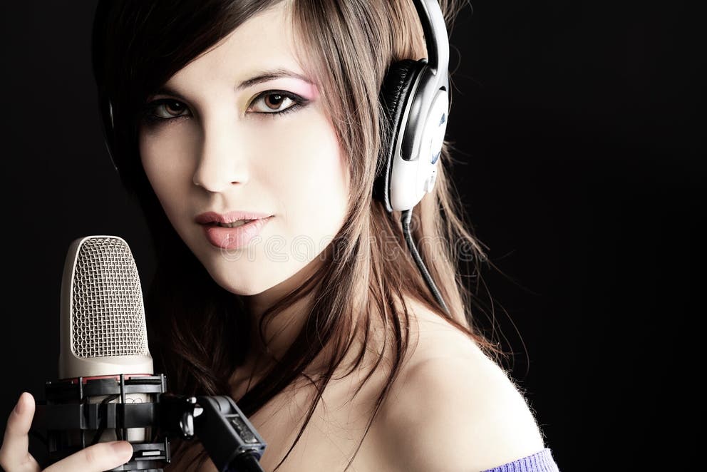 Pretty singer stock photo. Image of actress, enjoy, beautiful - 13601490