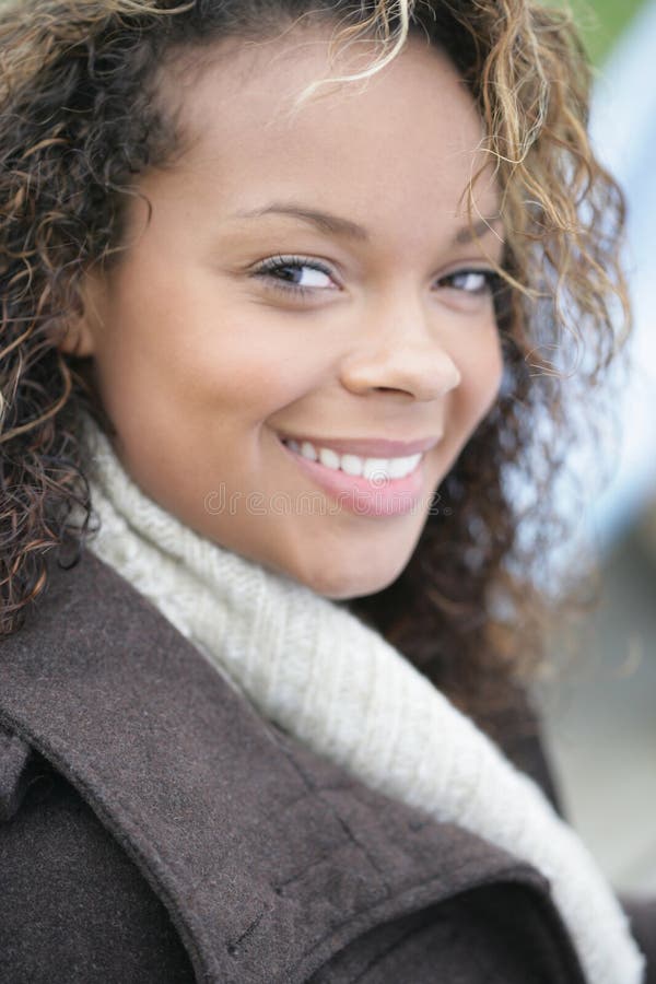 Pretty Smiley Woman stock image. Image of brown, woman - 14139741