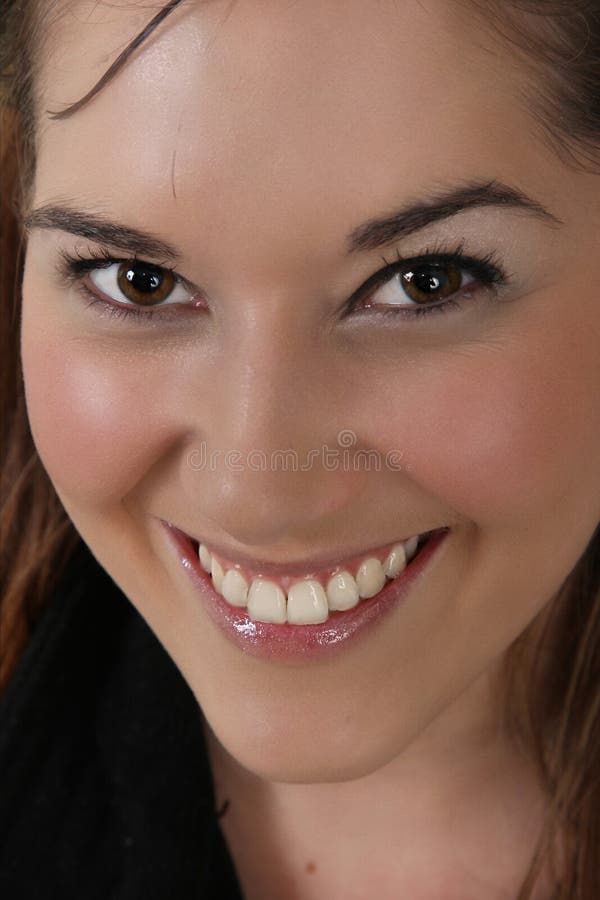 Pretty Smiling Girl stock image. Image of happiness, natural - 17425861
