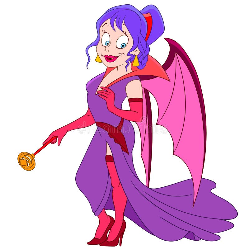 Pretty smiling witch stock vector. Illustration of hellcat - 59715875