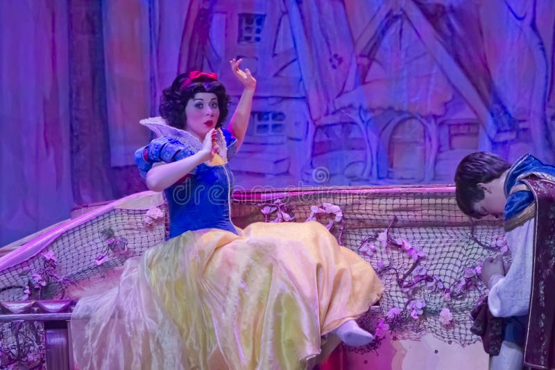 Pretty Snow White Awake after Kiss by Prince Editorial Stock Image ...