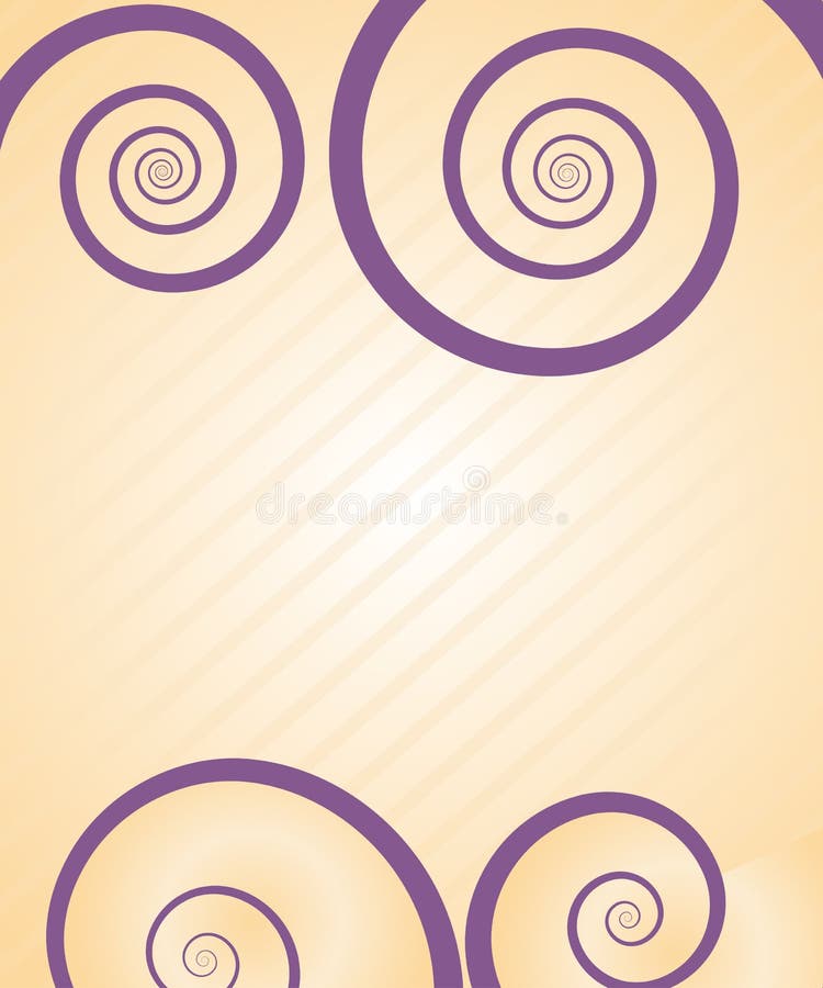 Pretty spiral card stock vector. Illustration of pretty - 11030027