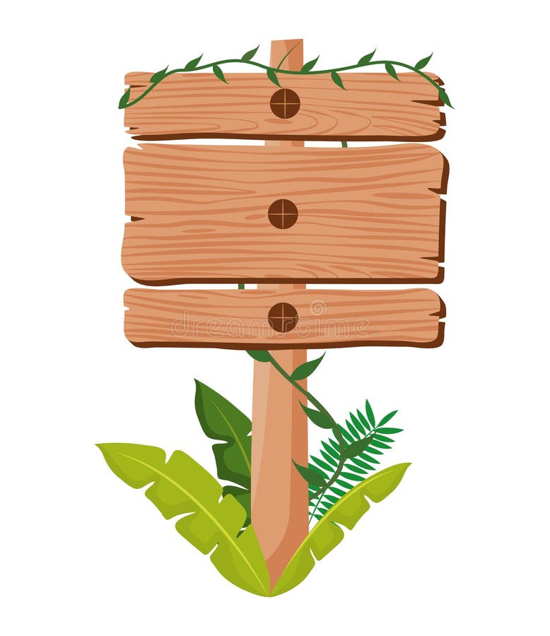 Pretty square sign stock vector. Illustration of wooden - 217279331