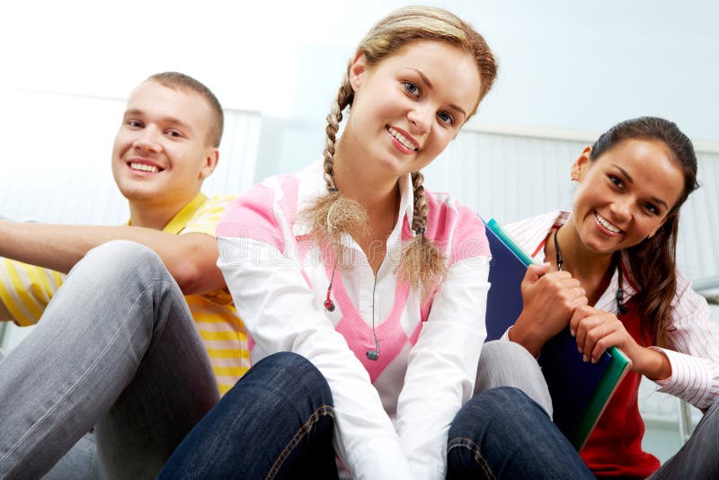 Pretty student stock image. Image of caucasian, attractive - 14945169