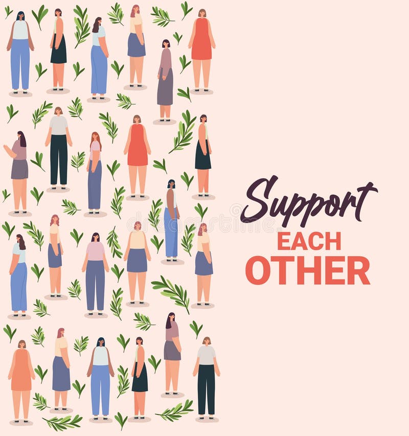 Pretty support card stock vector. Illustration of beauty - 225717155