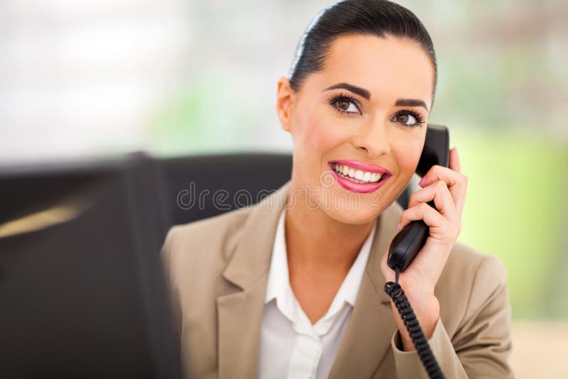 Switchboard Operator Telephone Stock Image - Image of landline, office ...