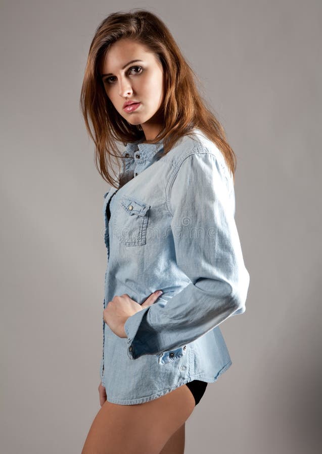 Pretty Teen Model stock image. Image of beautiful, blue - 29585865