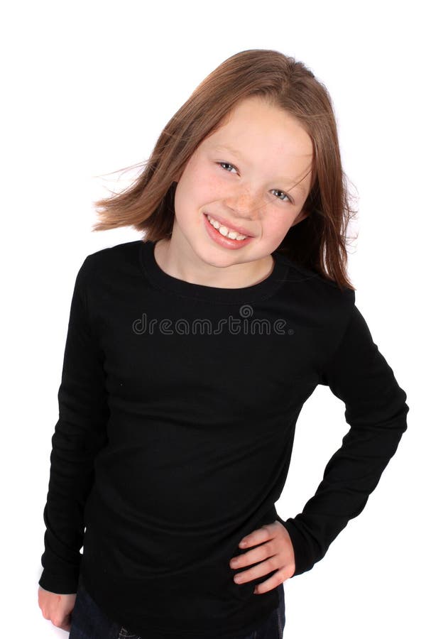Pretty Ten year old girl stock photo. Image of smiling - 17330802