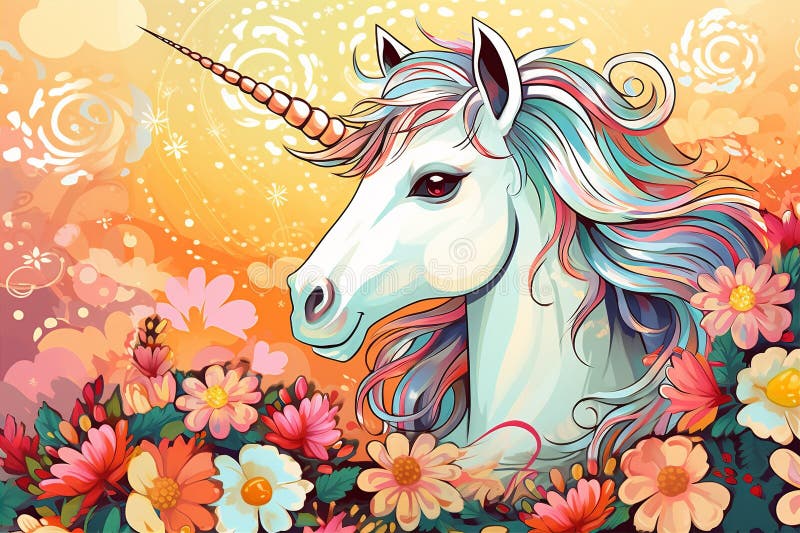 Illustrated Unicorn Stock Illustrations – 365 Illustrated Unicorn Stock ...