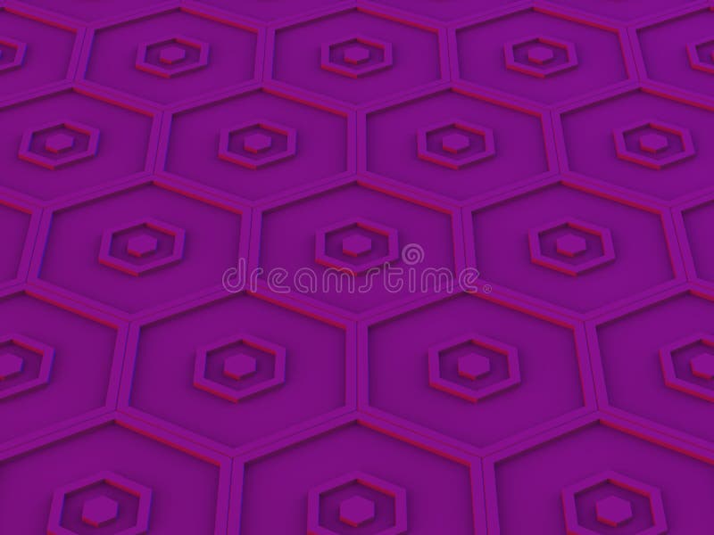 Pretty Violet Hexagon Background Stock Illustration - Illustration of ...