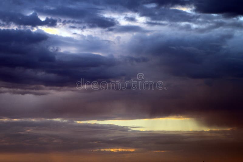 Pretty Vivid with Sun Rays Clouds on the Sky for Using in Design As ...