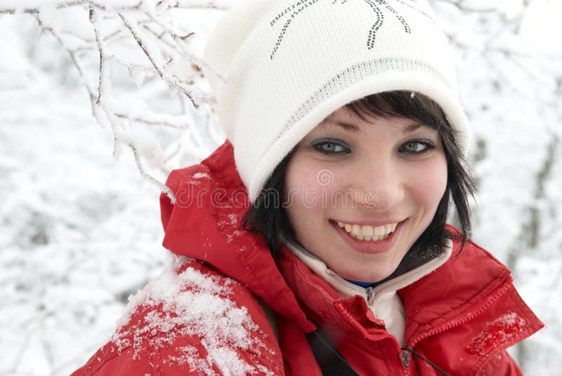 Pretty winter girl stock photo. Image of glamorous, season - 14668052