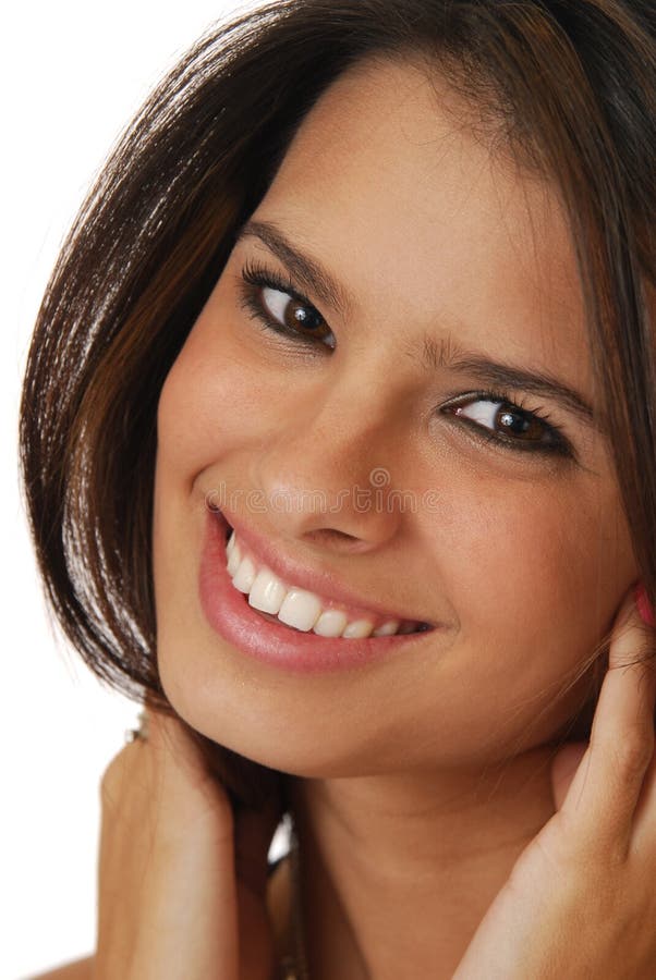 Pretty Woman stock photo. Image of person, female, teeth - 10535674