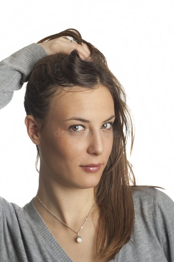 Pretty woman stock photo. Image of attraction, cosmetics - 12610612