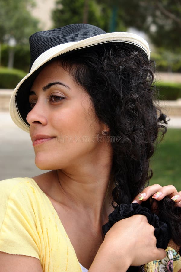 Pretty woman stock photo. Image of girl, lady, park, adult - 14616570