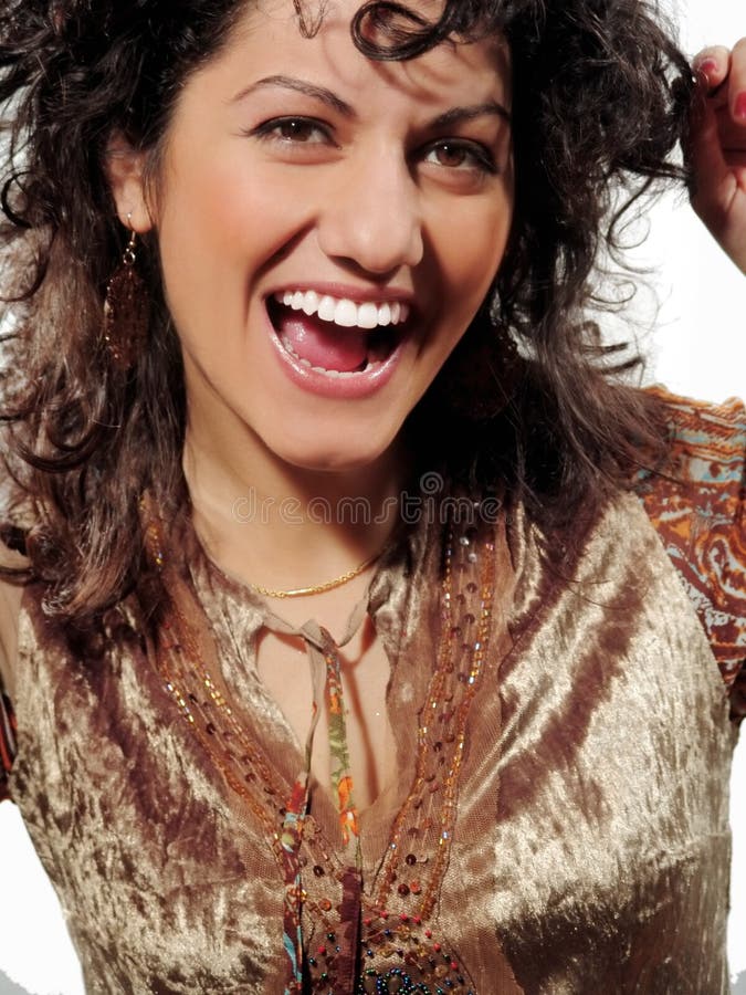 Pretty woman stock image. Image of beauty, young, scream - 478049